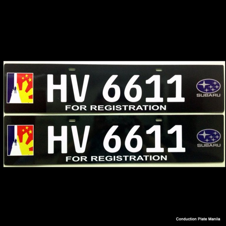 Conduction Plate Manila – Get a proper plate for your new car