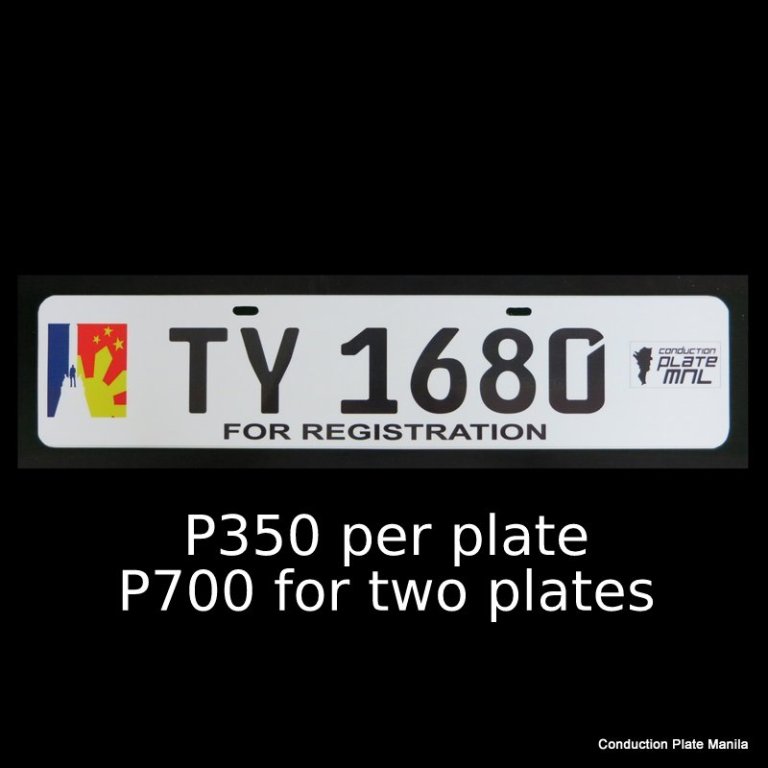 Conduction Plate Manila – Get a proper plate for your new car