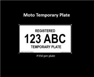Conduction Plate Manila – Get a proper plate for your new car